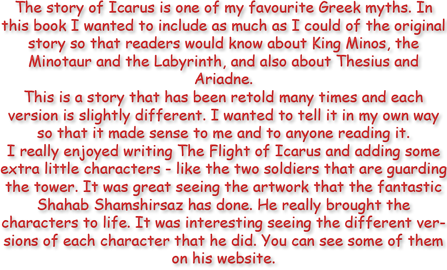 The Flight of Icarus - Minotaur - Greek Myths - Damian Harvey